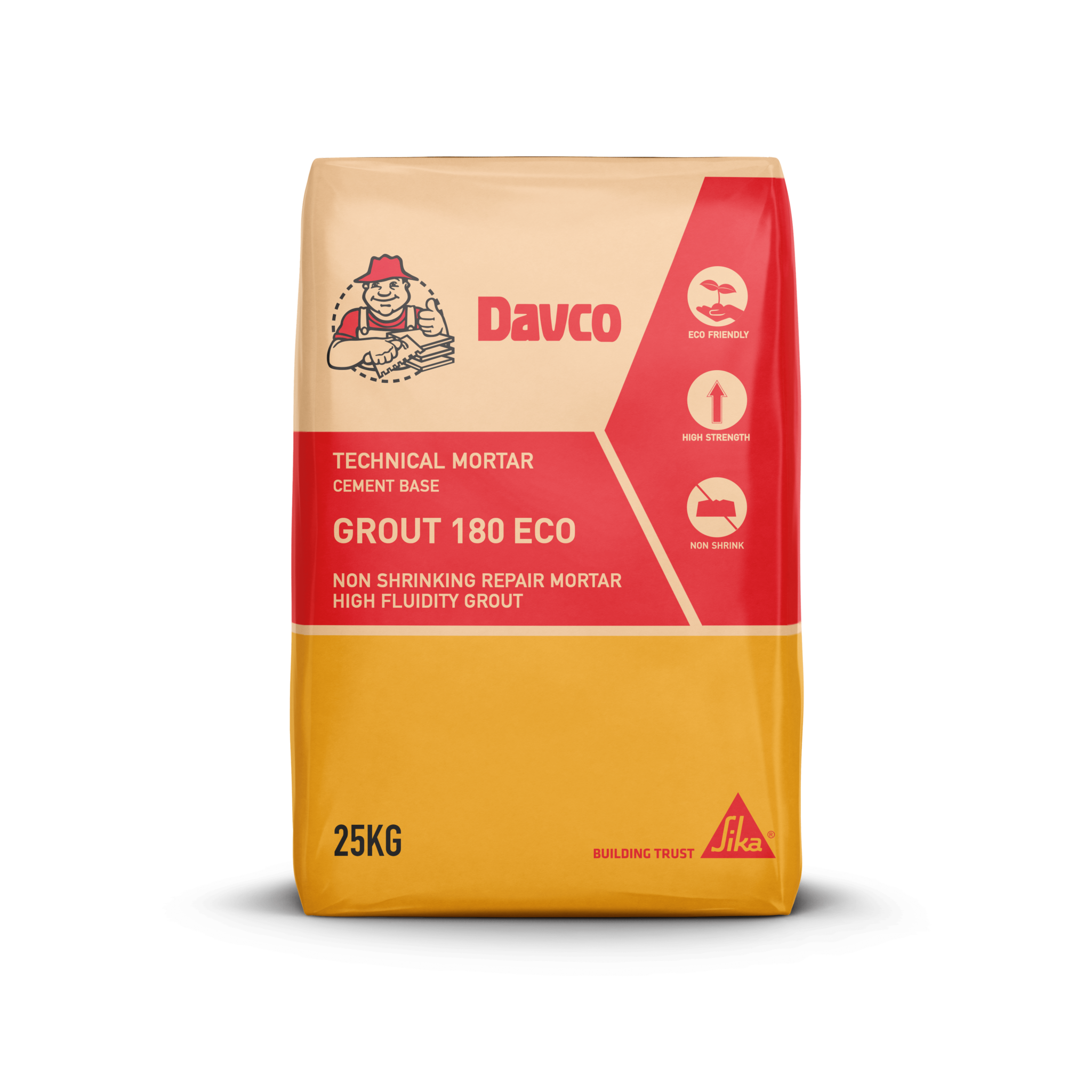 DAVCO GROUT 180 ECO (25KG) - Khiang Hor Building Products Pte Ltd