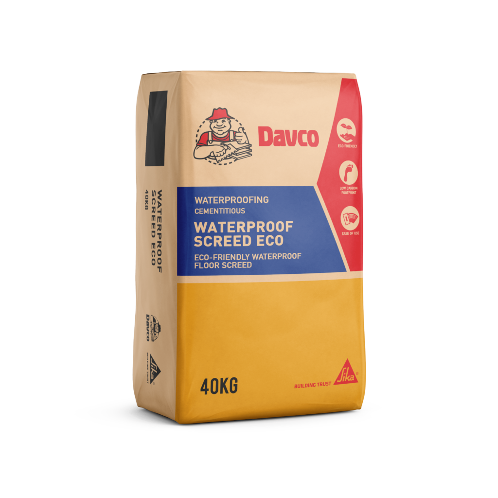 DAVCO WATERPROOF SCREED ECO (40KG) - Khiang Hor Building Products Pte Ltd